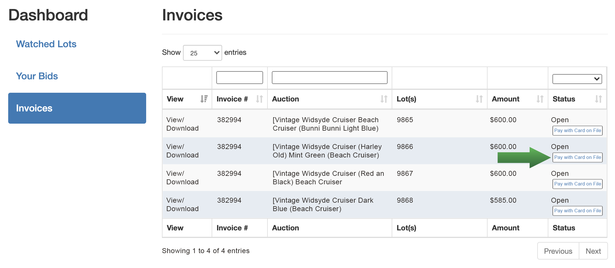 How do I pay my invoice online?