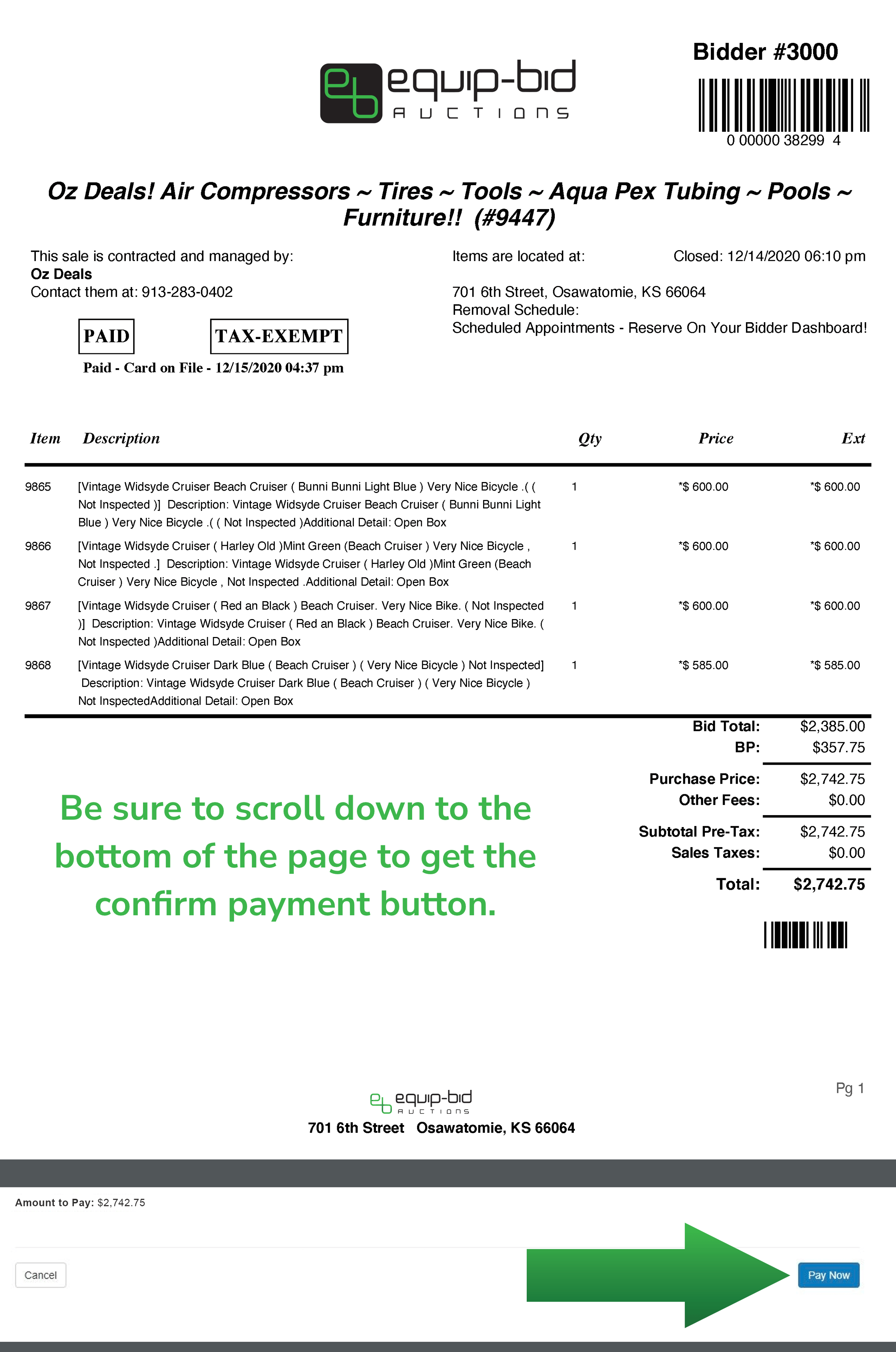 How do I pay my invoice online?